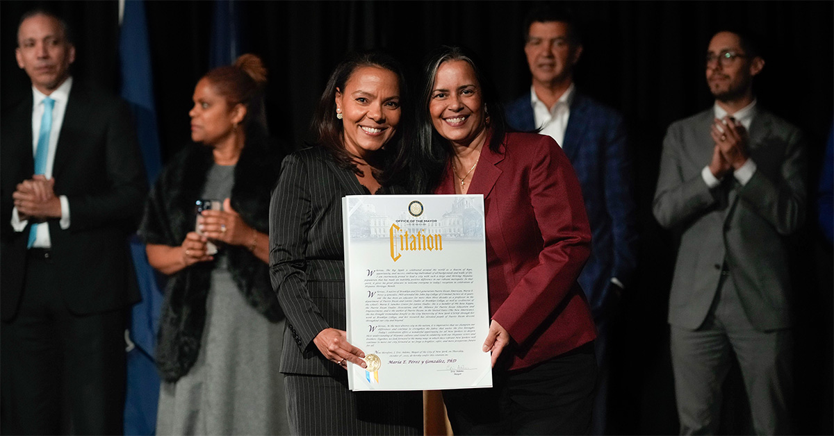 María E. Pérez y González Honored by New York City Mayor’s Office ...